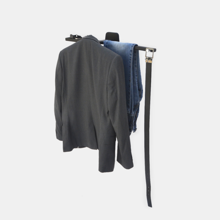 Perchero de Pared para Ropa Moderno con Bandeja | Hecho y Derecho
