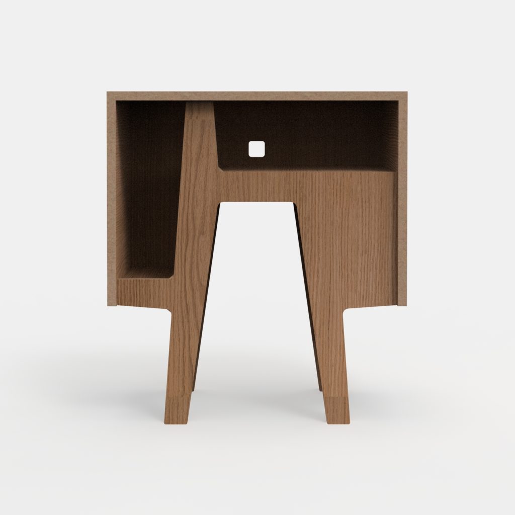 Buró para Recámara Moderno de MDF Diseño y Almacenamiento NW | Hecho y ...