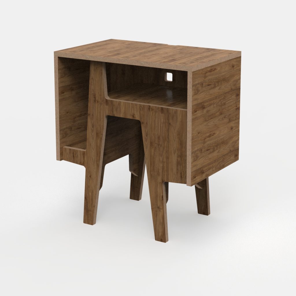 Buró para Recámara Moderno de MDF Diseño y Almacenamiento NW | Hecho y ...